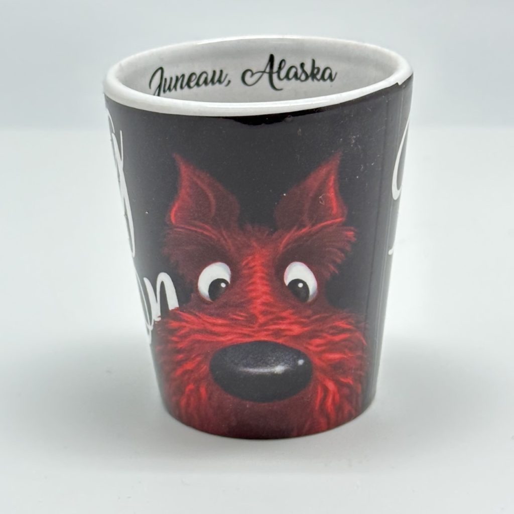 Scripty Scottie Shot Glass